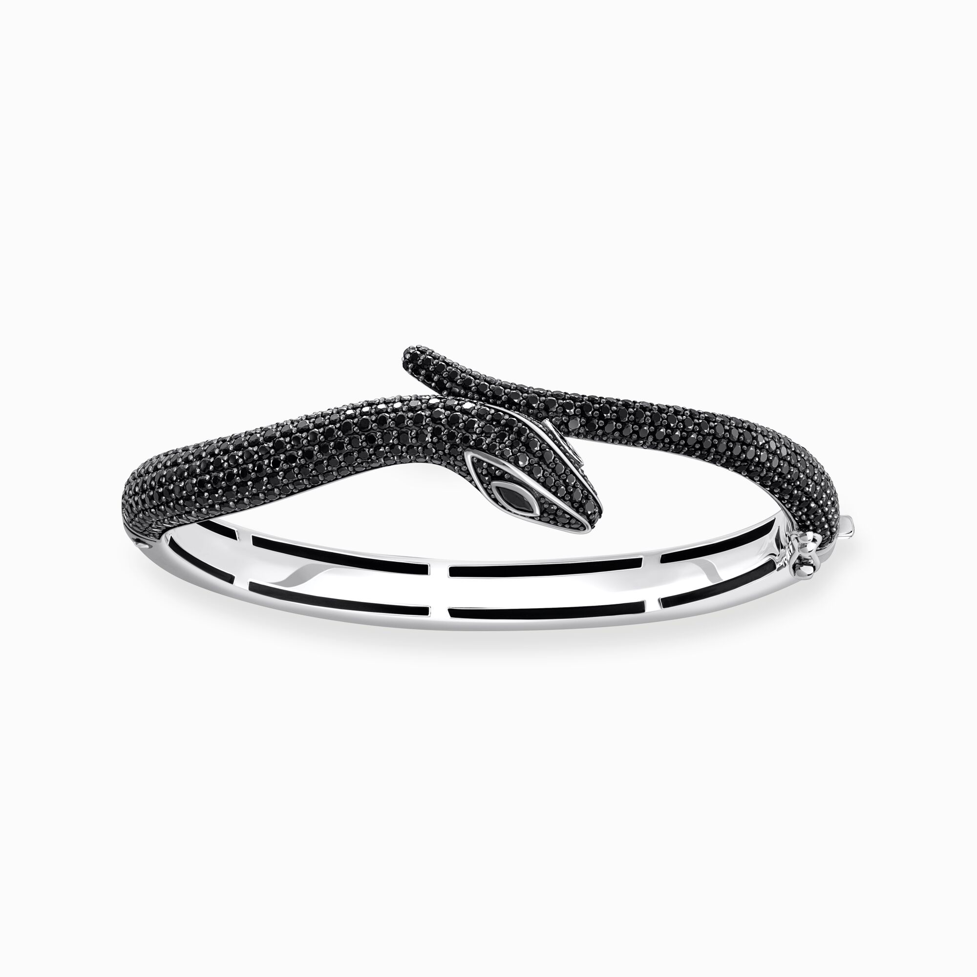 Buy Snake bracelet with black zirconia by Thomas Sabo online - THOMAS ...