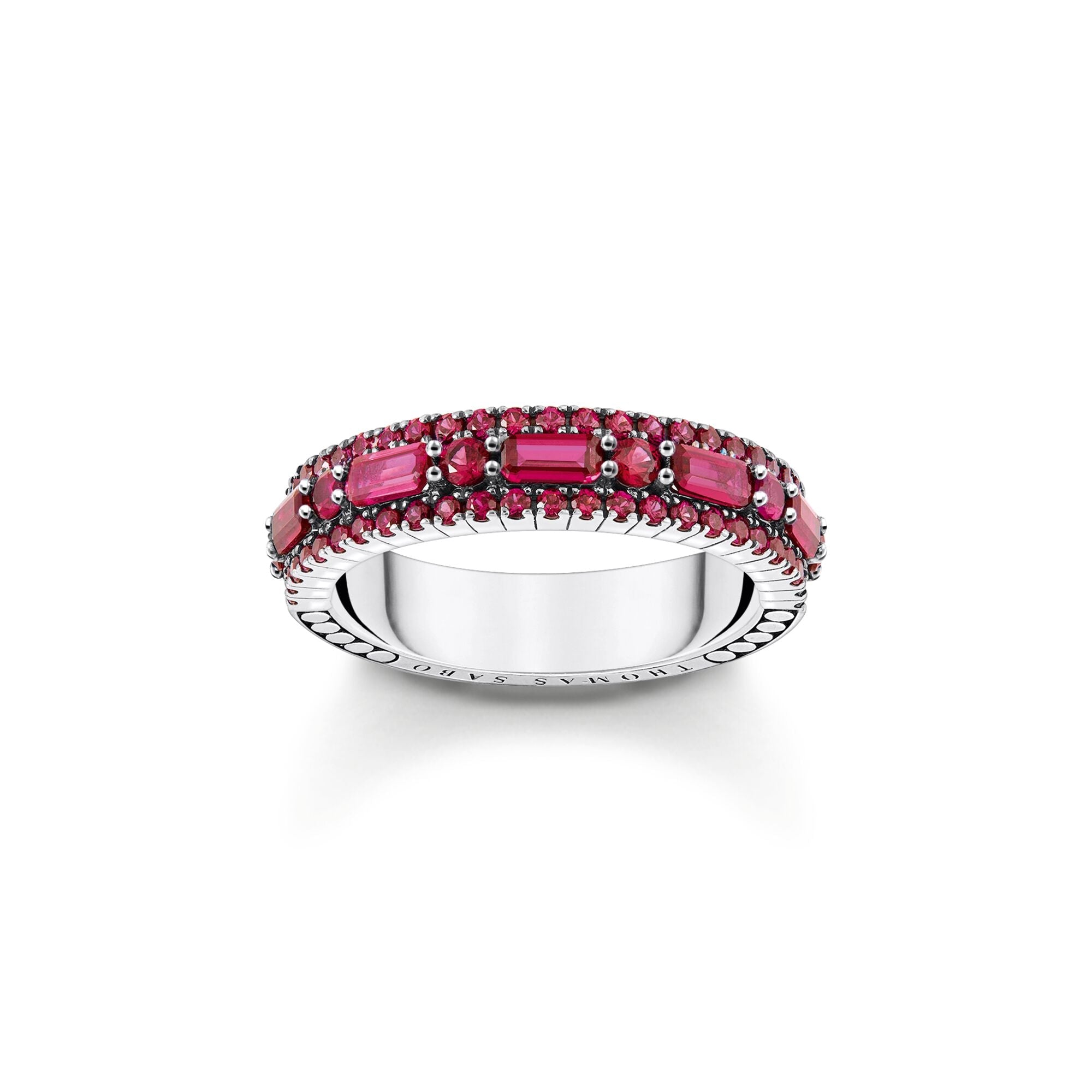 Buy Ring with ruby red stones by Thomas Sabo online - THOMAS SABO Australia