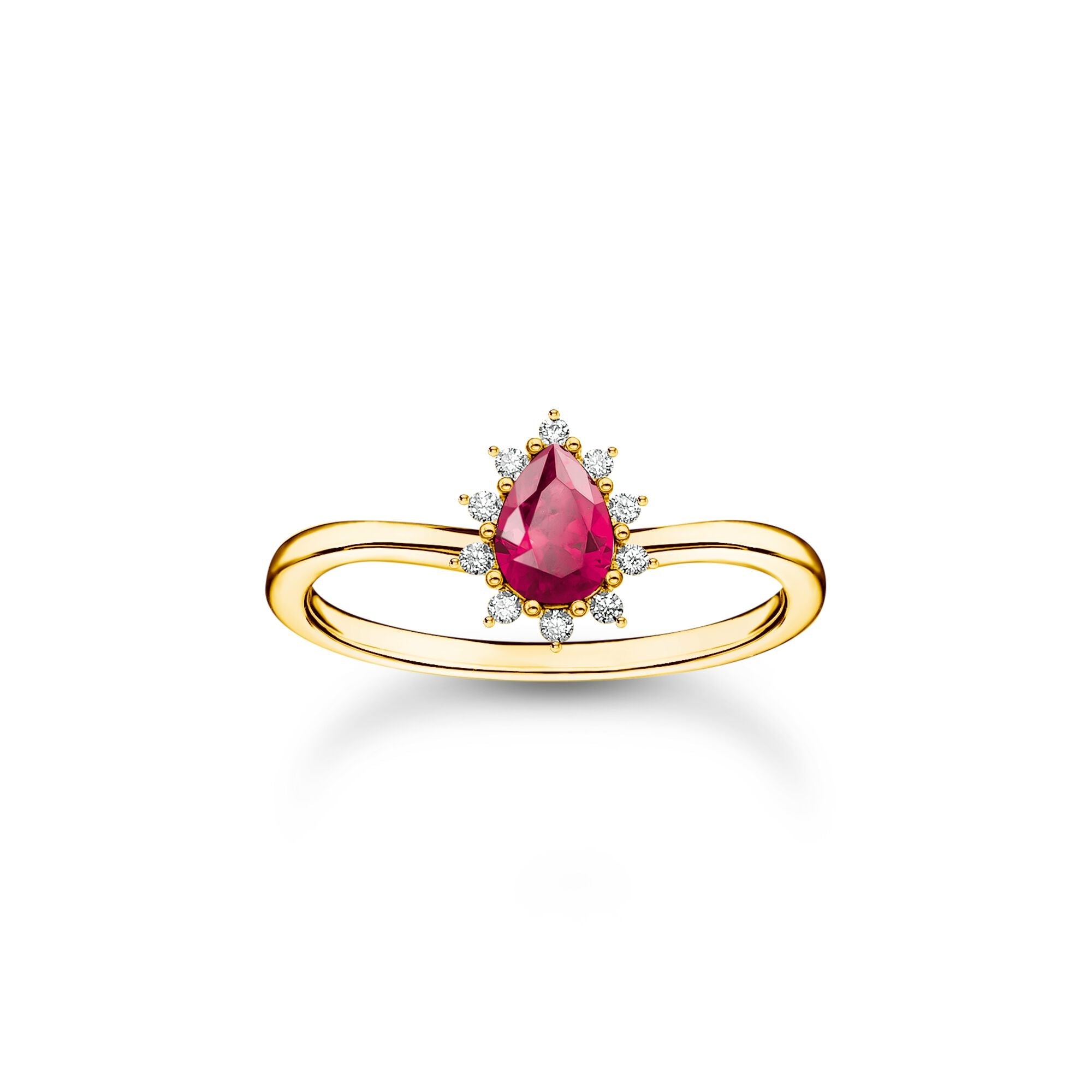 Buy Vintage Romance Ring in red by Thomas Sabo online - THOMAS SABO ...