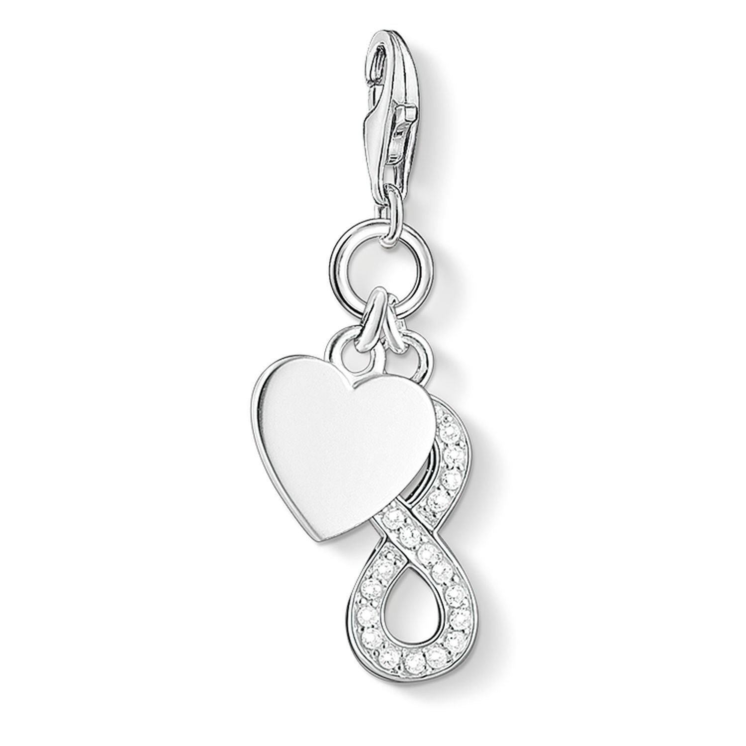 Buy Charm Pendant "Heart With Infinity" by Thomas Sabo online - THOMAS ...