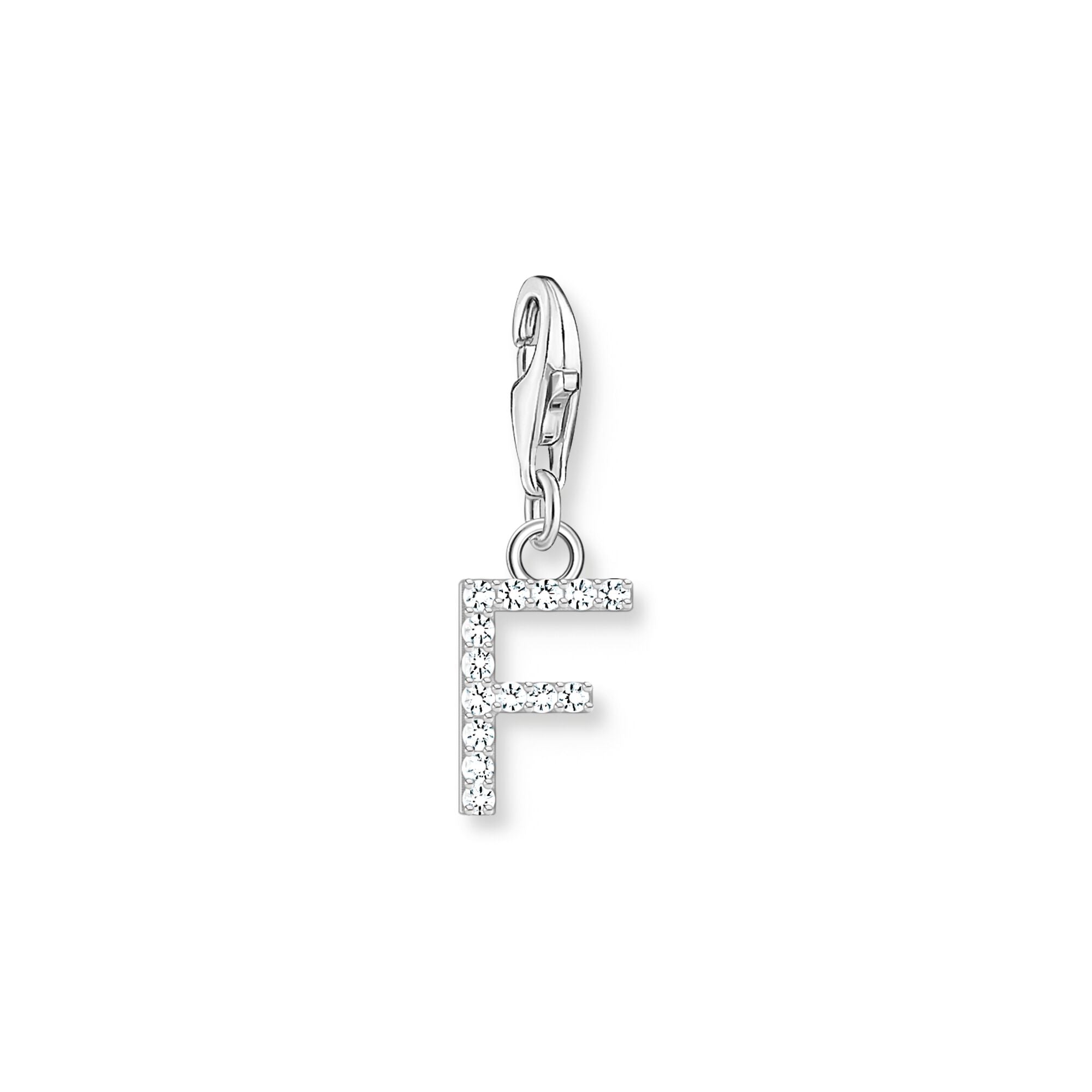 Buy Charm Pendant letter F silver by Thomas Sabo online - THOMAS SABO ...