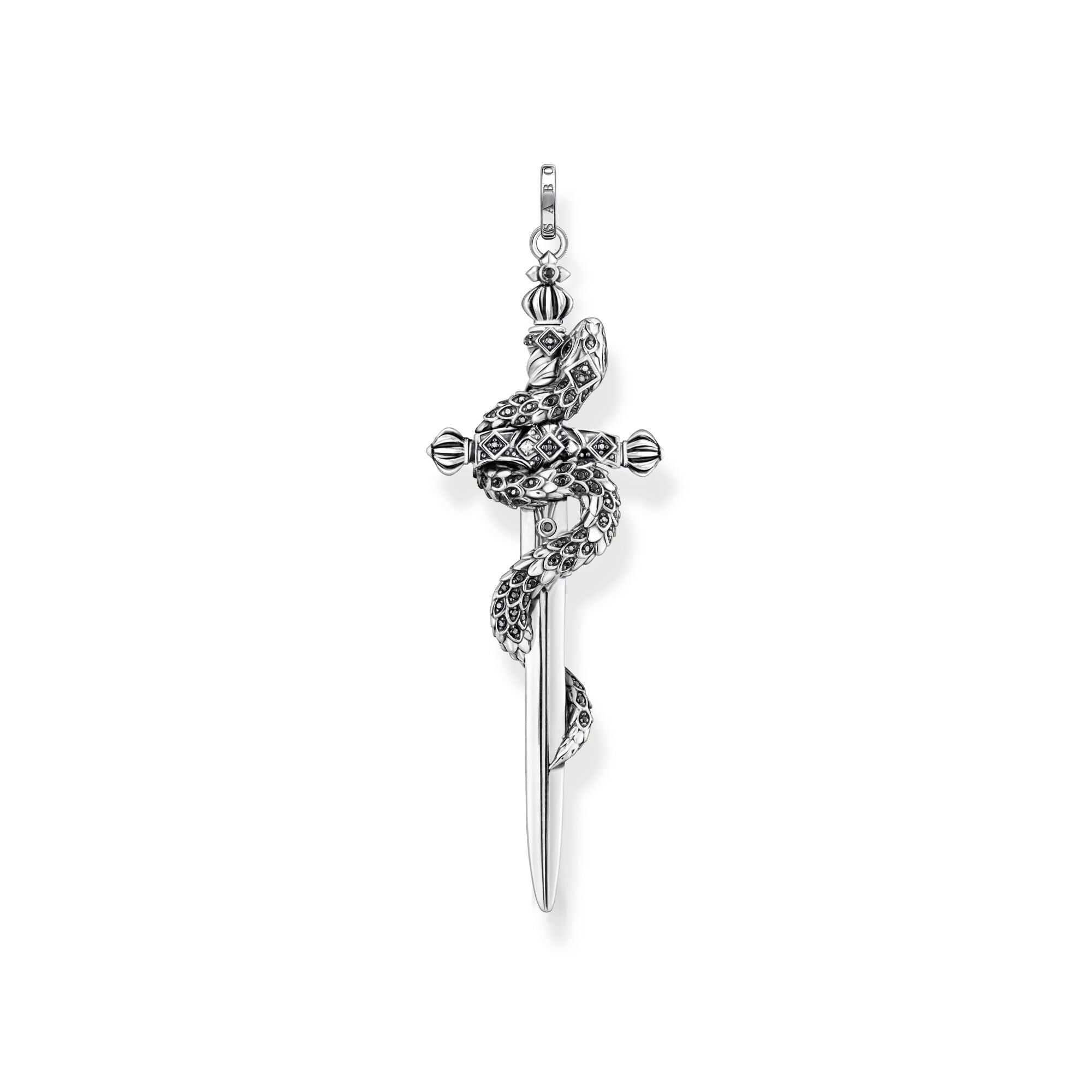 Buy Pendant blackened sword with snake by Thomas Sabo online - THOMAS ...